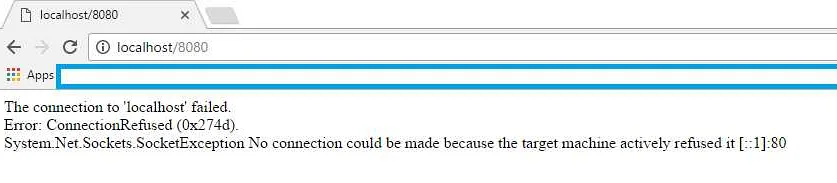 Что делать, если адрес localhost:8080 уже используется?