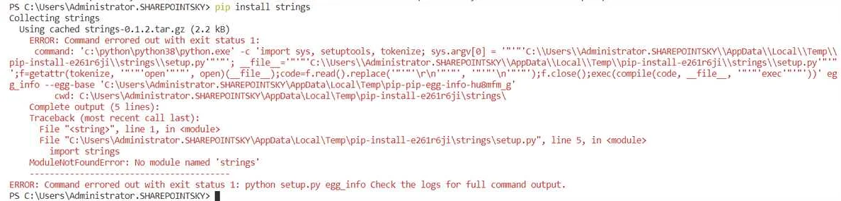 Как исправить ошибку "Command errored out with exit status 1"