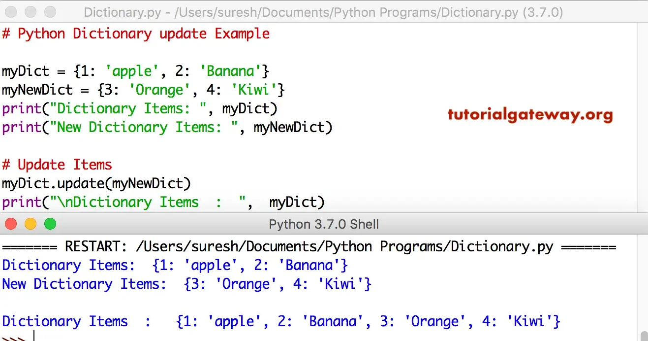 Как напечатать ключ словаря в Python простой способ для начинающих