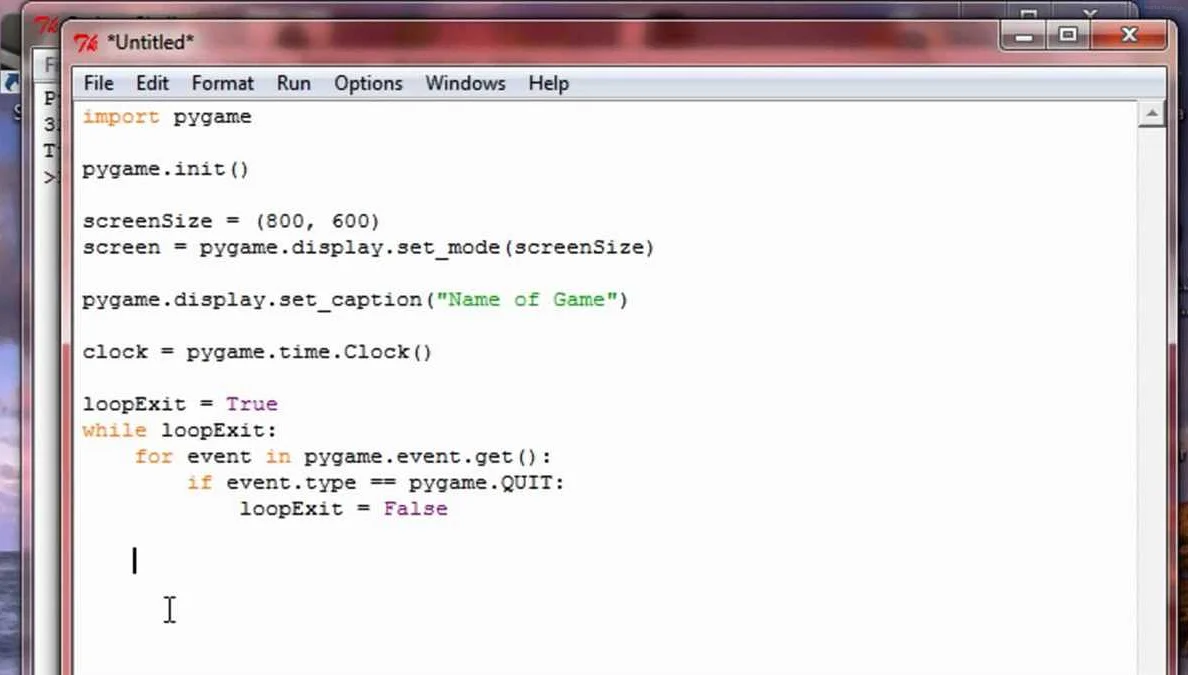Pygame: как изменить название окна в игре